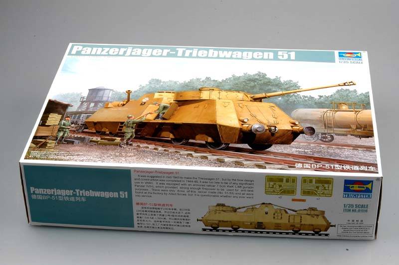 1:35 PANZERJAGER- TRIEBWAGEN 51 TRAIN SET - Malta Scale Model Shop
