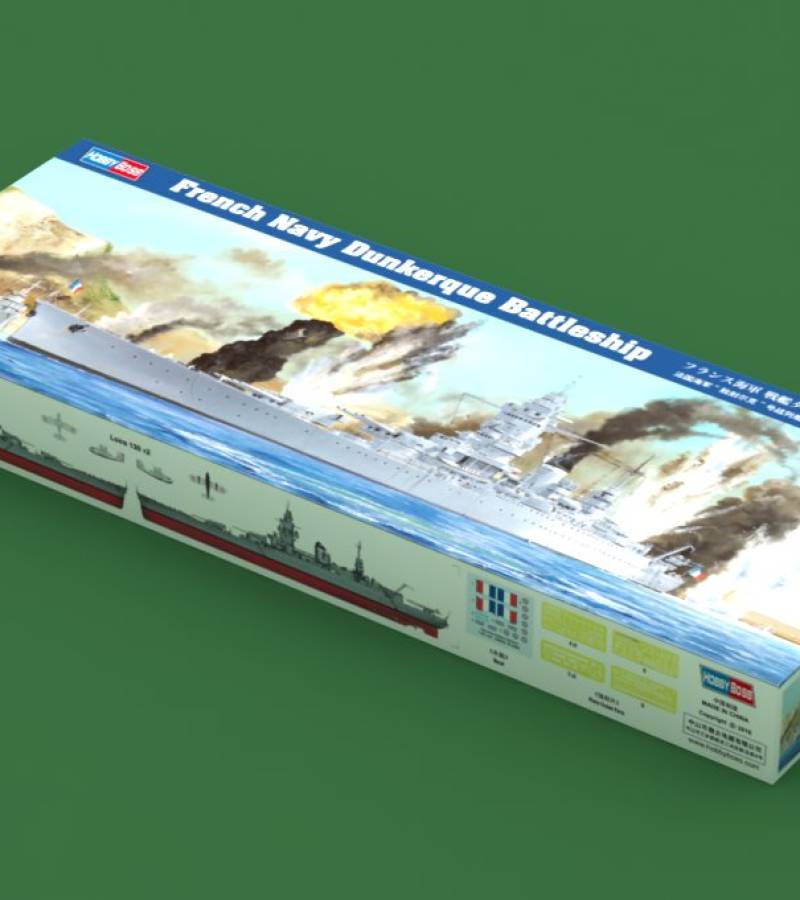 1:350 FRENCH NAVY DUNKERQUE BATTLESHIP
