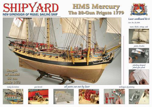 1:72 HMS MERCURY 1779 - Malta Scale Model Shop