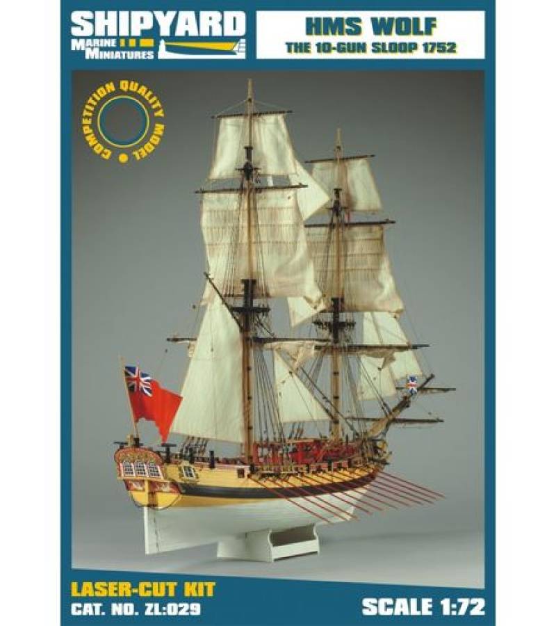 1:72 HMS WOLF 1754 - Malta Scale Model Shop