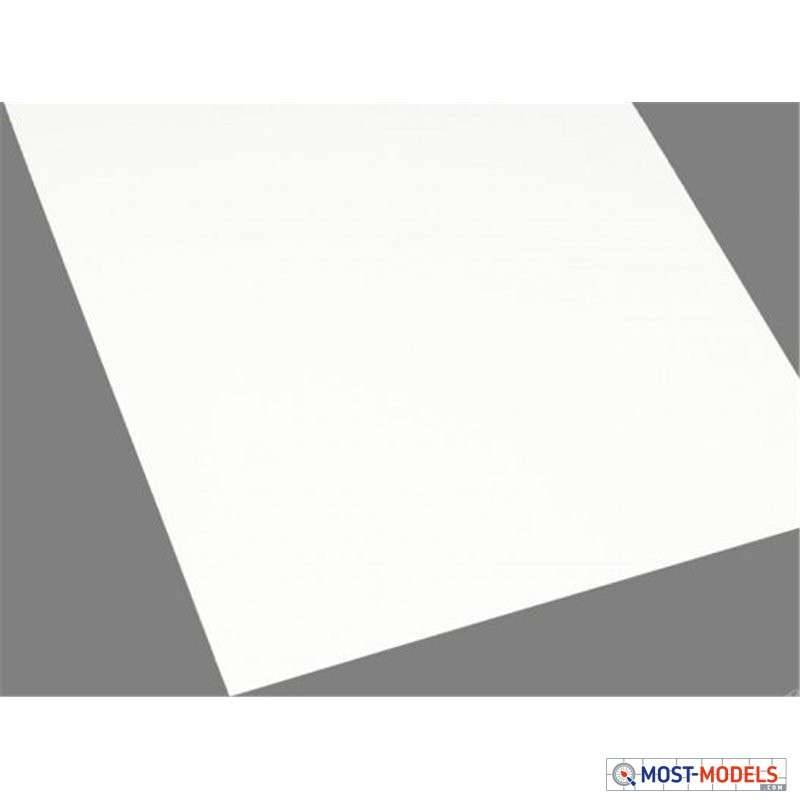 SHEETS WHITE STYRENE 194x320mm 1.0mm - Malta Scale Model Shop