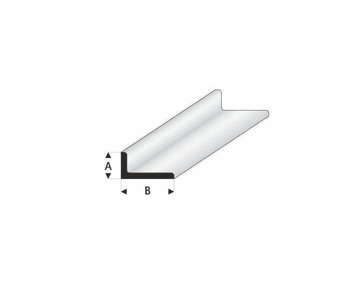 ANGLE STYRENE PROFILE 2,5x5,0mm - Malta Scale Model Shop