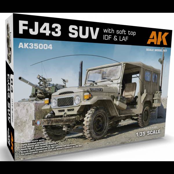 1:35 FJ43 SUV WITH SOFT TOP IDF AND LAF - Malta Scale Model Shop