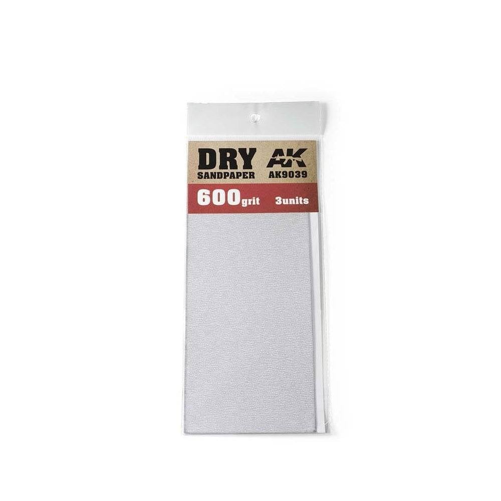 DRY SAND PAPER 600 GRIT - Malta Scale Model Shop