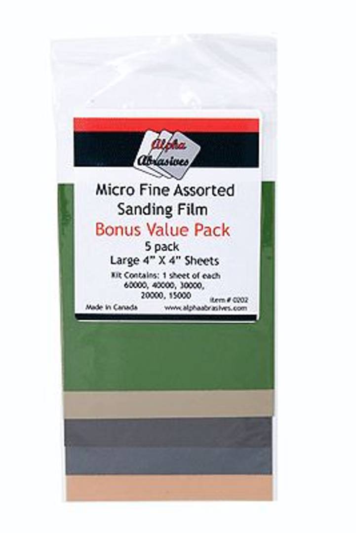 MICRO FINE SANDING FILM 5 SHEETS - Malta Scale Model Shop