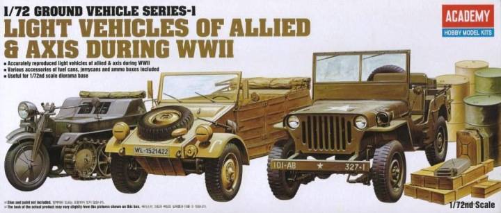 1:72 LIGHT VEHICLES OF ALLIED & AXIS WWII - Malta Scale Model Shop