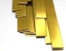 BRASS STRIP 1mm T x 6mm W x 300mm L - Malta Scale Model Shop