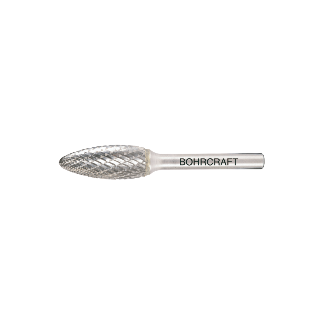 TC rotary burr shape H flame 6,0 mm shank 6 mm - C&S Tools
