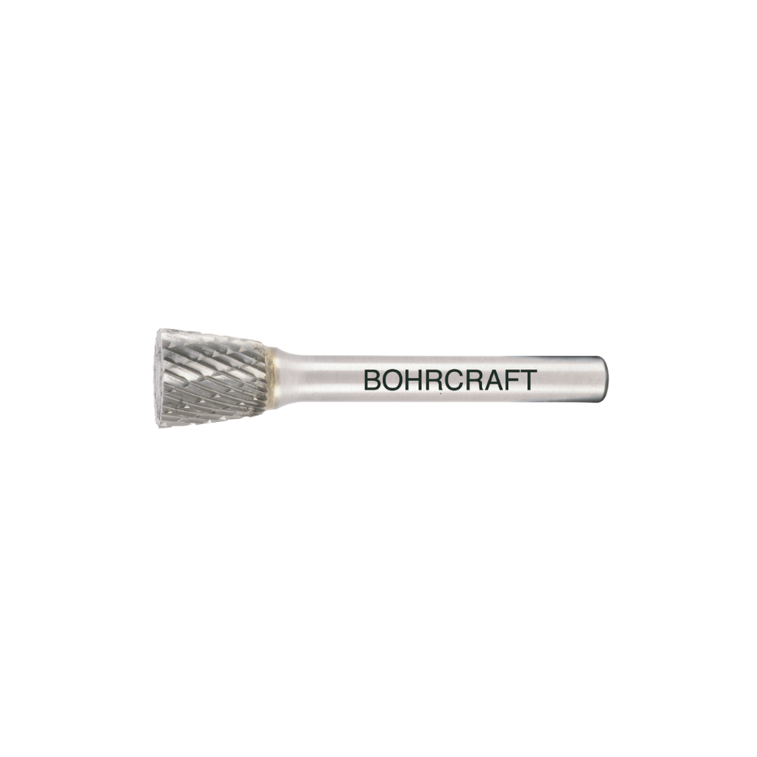 TC rotary burr shape N inverted cone 10,0 mm shank 6 mm - C&S Tools