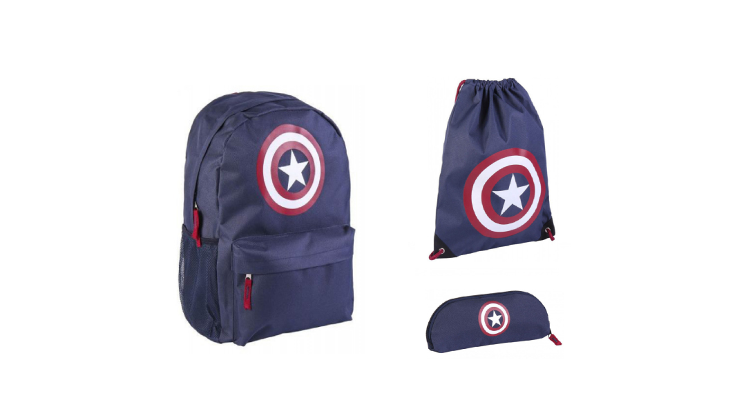 Captain America Backpack Set - TinyTwinkleMalta
