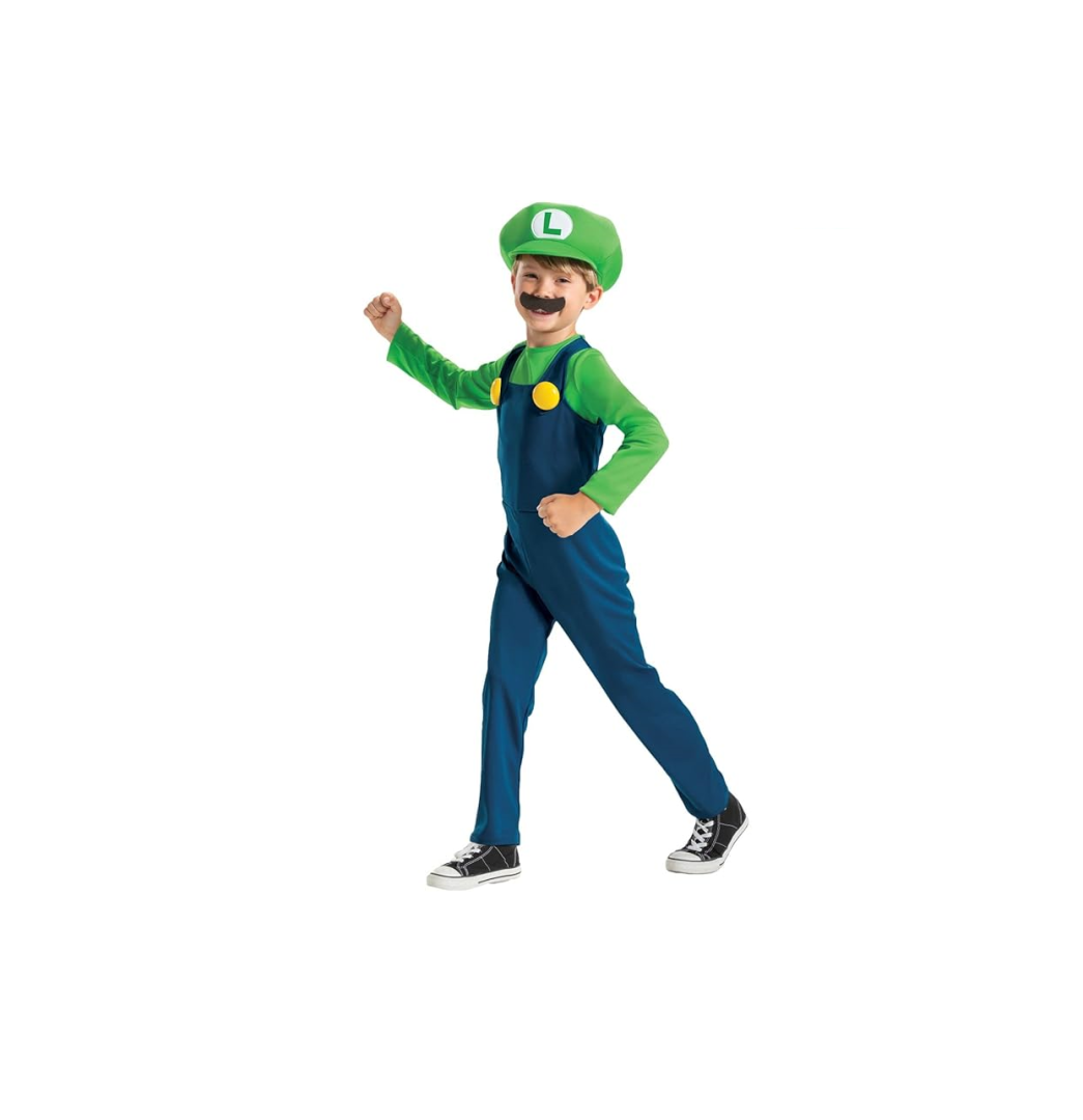 Super mario Luigi Costume - TinyTwinkleMalta