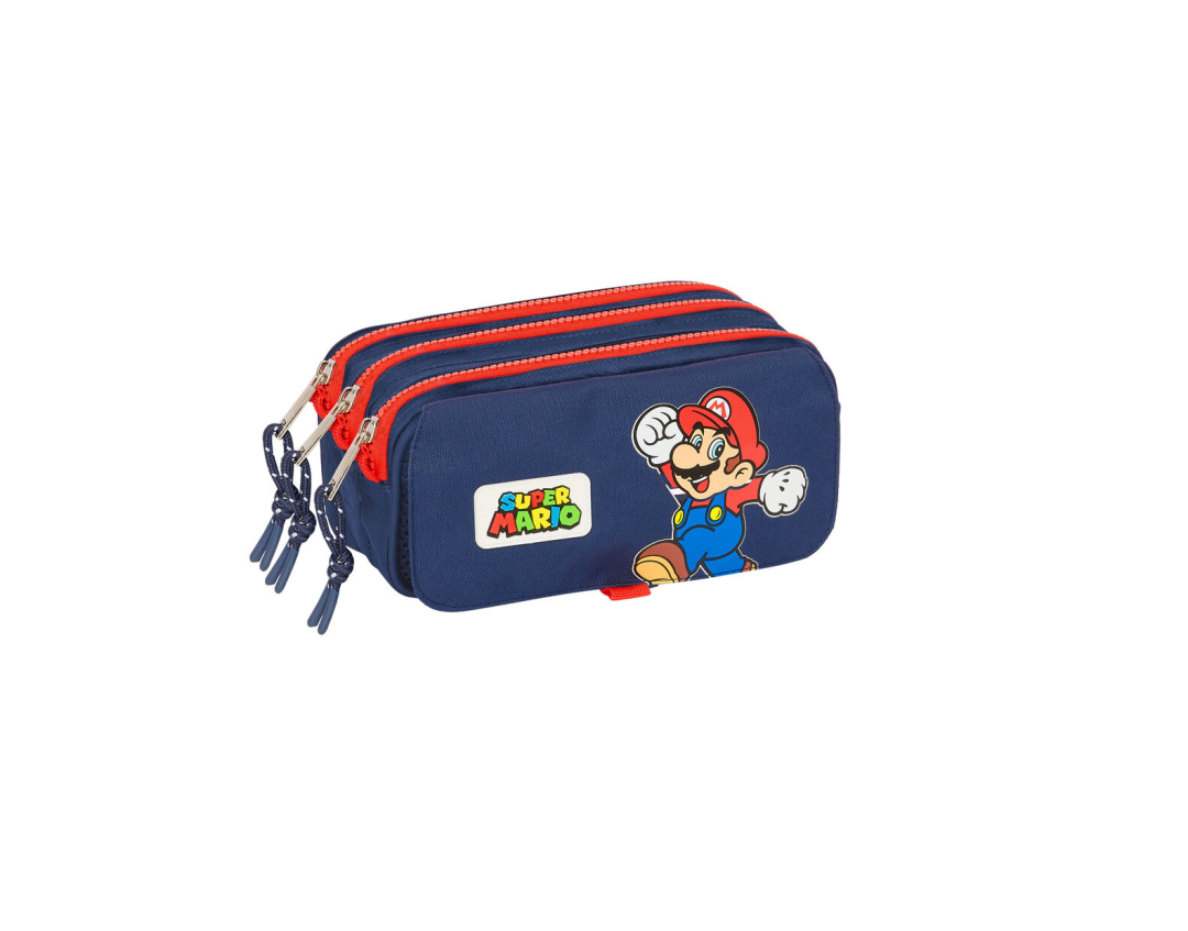 Super mario Triple Pencil Case - TinyTwinkleMalta
