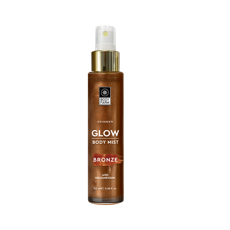 SHIMMER GLOW - BRONZE BODY/HAIR MIST WITH HELICHRYSUM - Bodyfarm