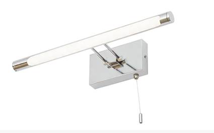 B/ROOM WALL CHAI LED 8W IP44 CHROME - Calleja Ltd.