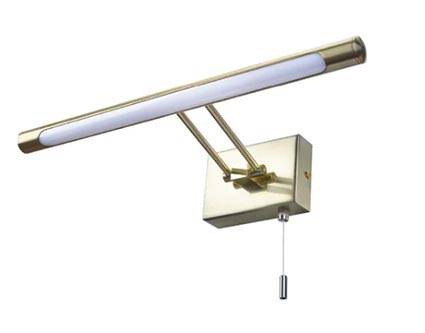 B/ROOM WALL CHAI LED 8W IP44 SATIN BRASS - Calleja Ltd.