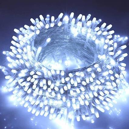 100 L INDENT LED STRING LIGHT TRANSPARENT LINE - Calleja Ltd.