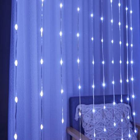200L LED CURTAIN LIGHT 20 STRIPS - Calleja Ltd.