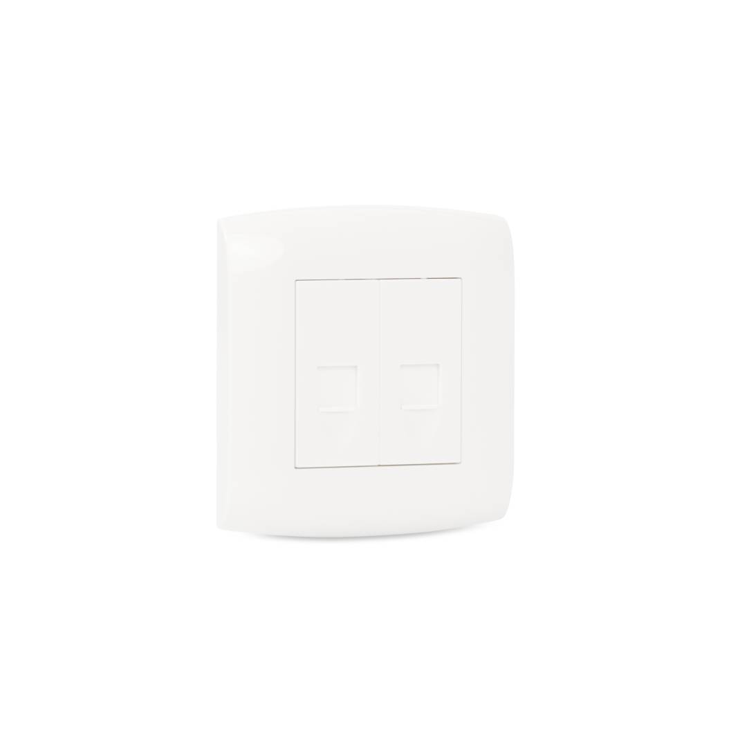 ALFANAR WHT 2GG 8C RJ45 CAT6 DATA SOCKET - Calleja Ltd.