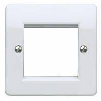 LOGIC PLUS MK EURO MODULAR FRONTPLATE 1G 2 MODULE - Calleja Ltd.