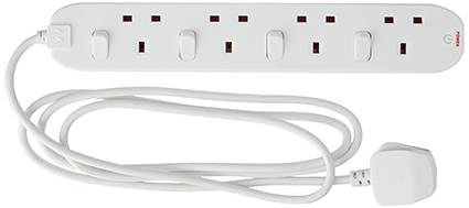 BG EXT SKT 4G 13A NEON FSD & IND SW 2MTR (10+2) - Calleja Ltd.